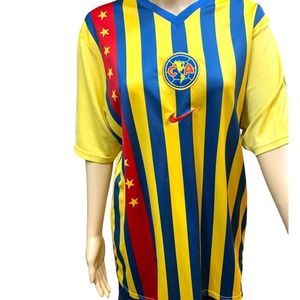 Vintage Nike Club America Soccer Uniform Shirt Elbow … - Gem